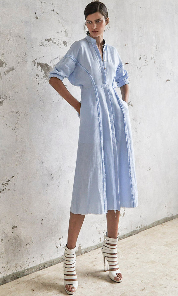 KITX Return Shirt Dress - Black - hoss