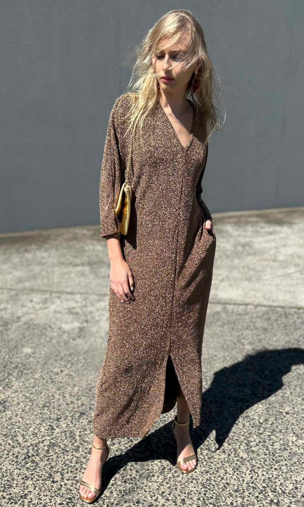 HOSS Carla Dress - Bronze - hoss