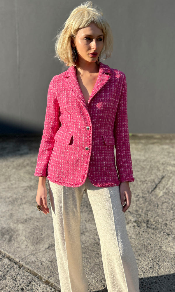 Marella Seville Weave Jacket - Pink - hoss