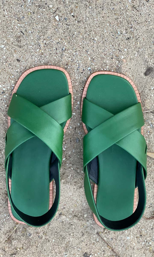 HOSS Alex Sandals - Veneta Green - hoss