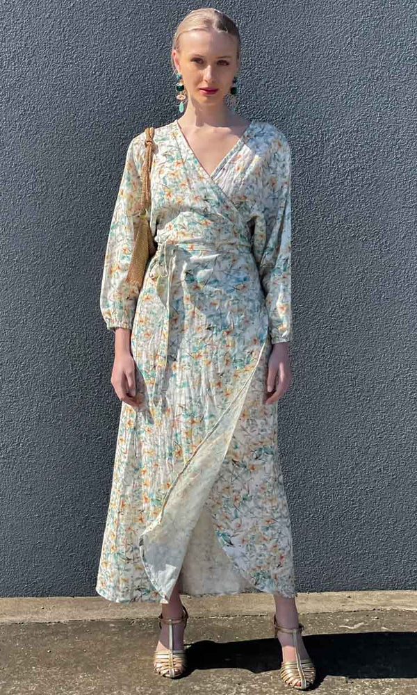 HOSS Rosen Wrap Maxi Dress - Floral - hoss