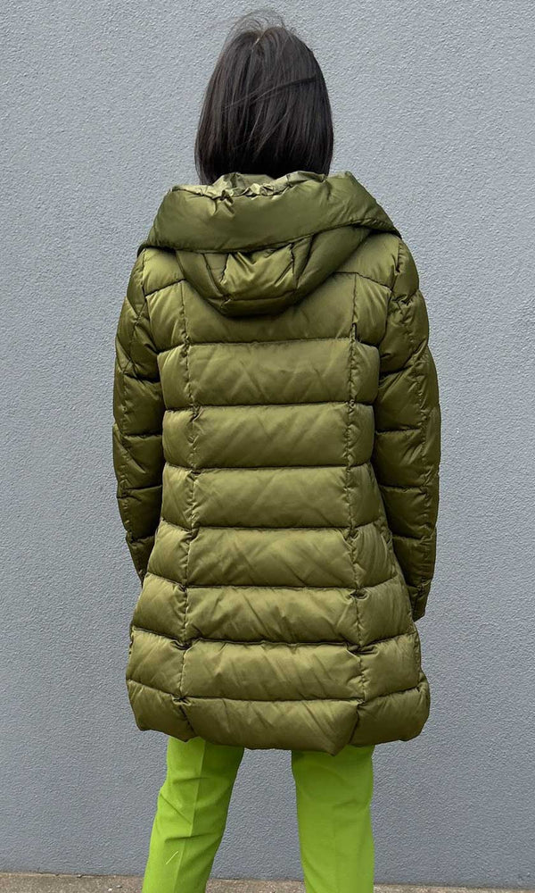 Marella Metal Green padded Jacket - hoss